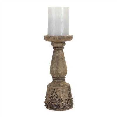 Pine Tree Pillar Candlesticks – A Little Bit of Home